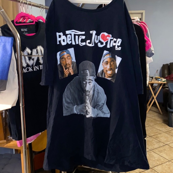 Shirts | Nwot Poetic Justice Tupac Tshirt | Poshmark